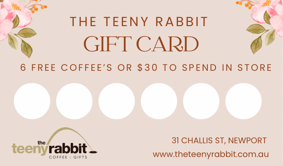 The Teeny Rabbit Gift Card – The Teeny Rabbit Coffee & Giftware